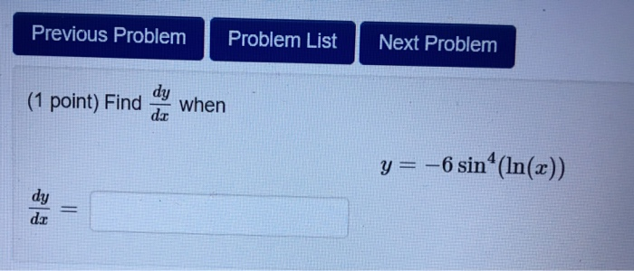 Solved Previous Problem Problem List Next Problem 1 Point 