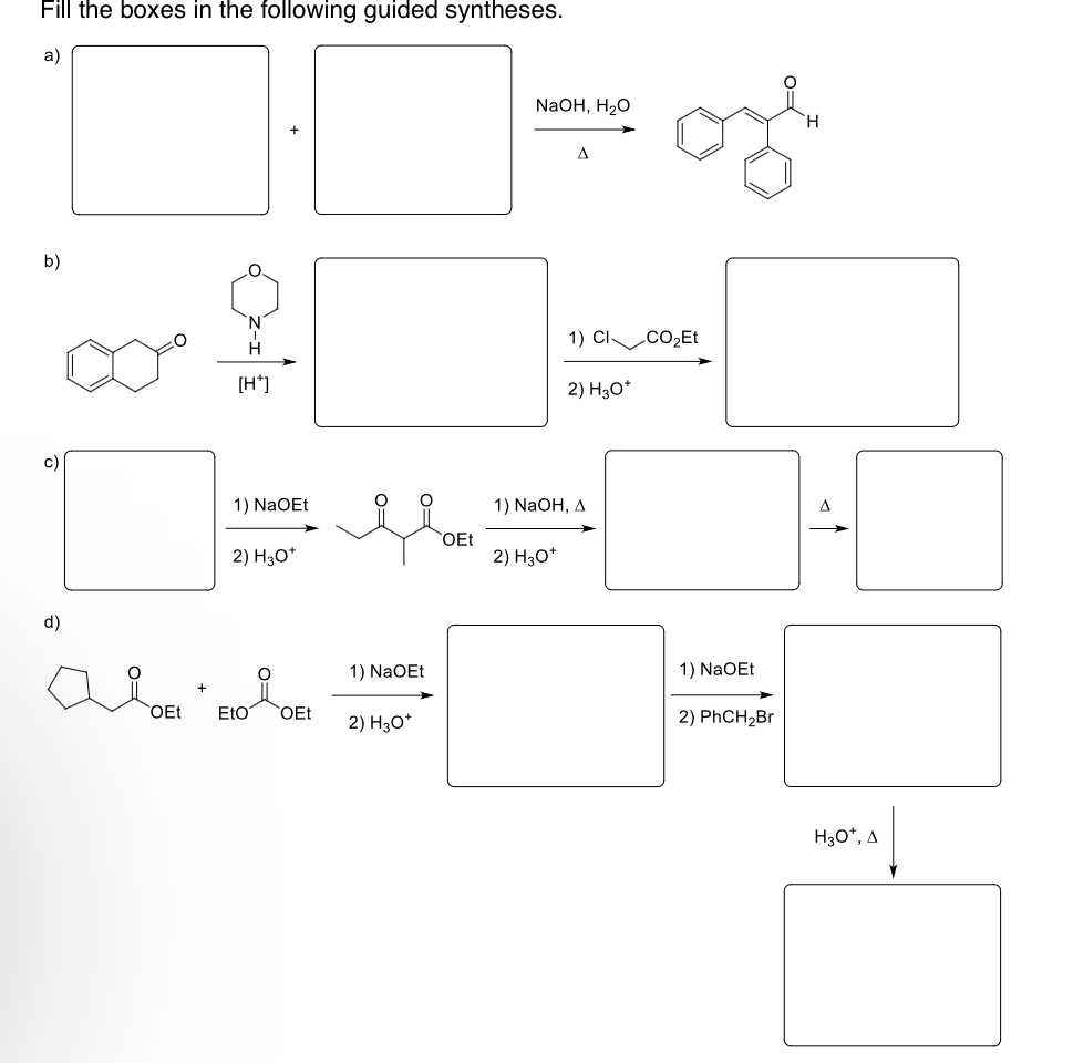 Solved Fill the boxes in the following guided | Chegg.com