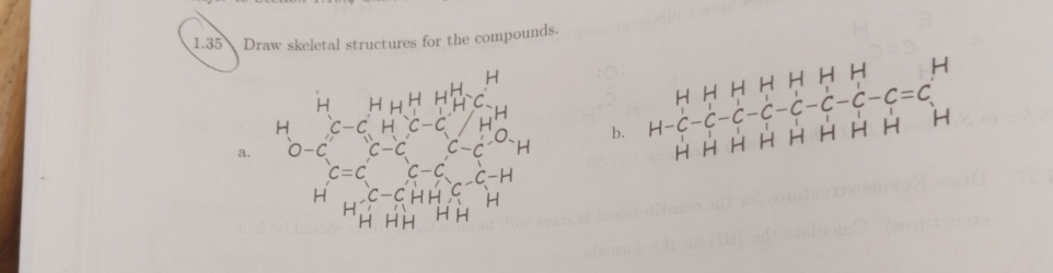 Solved 1.35Draw skeletal structures for the compounds.a. | Chegg.com