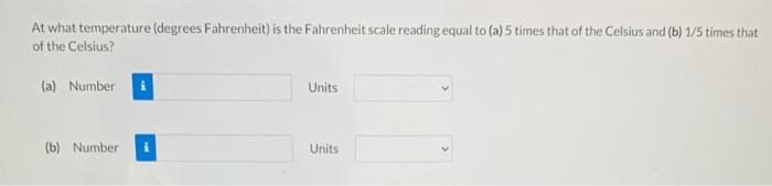 Solved At what temperature (degrees Fahrenheit) is the | Chegg.com