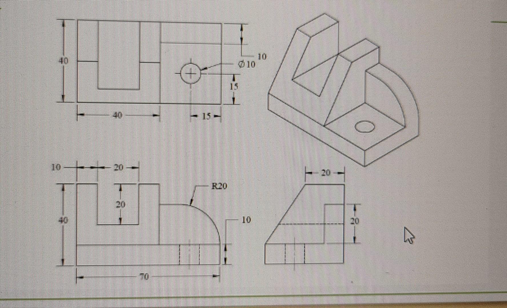Solved how to draw this using solid work | Chegg.com