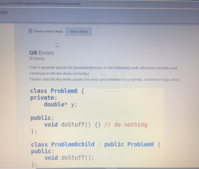 Solved ourses/84294/assignments/498019/submissions/new Ted | Chegg.com