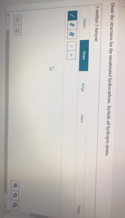 Solved Draw the structures for the unsaturated hydrocarbons. | Chegg.com