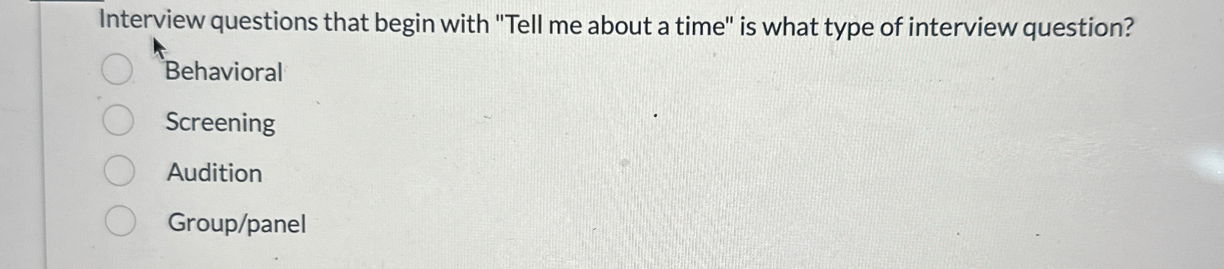 Interview questions that begin with "Tell me about a | Chegg.com