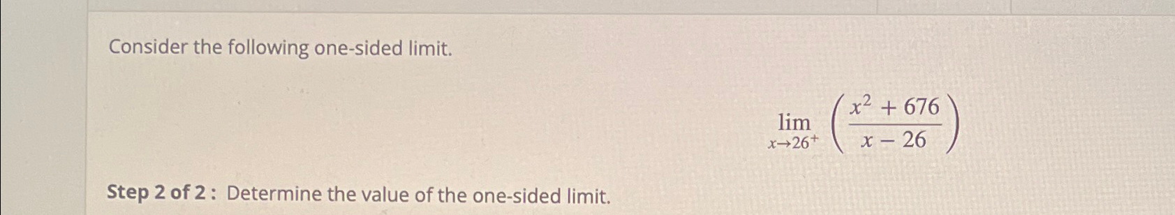 Solved Consider the following one-sided | Chegg.com
