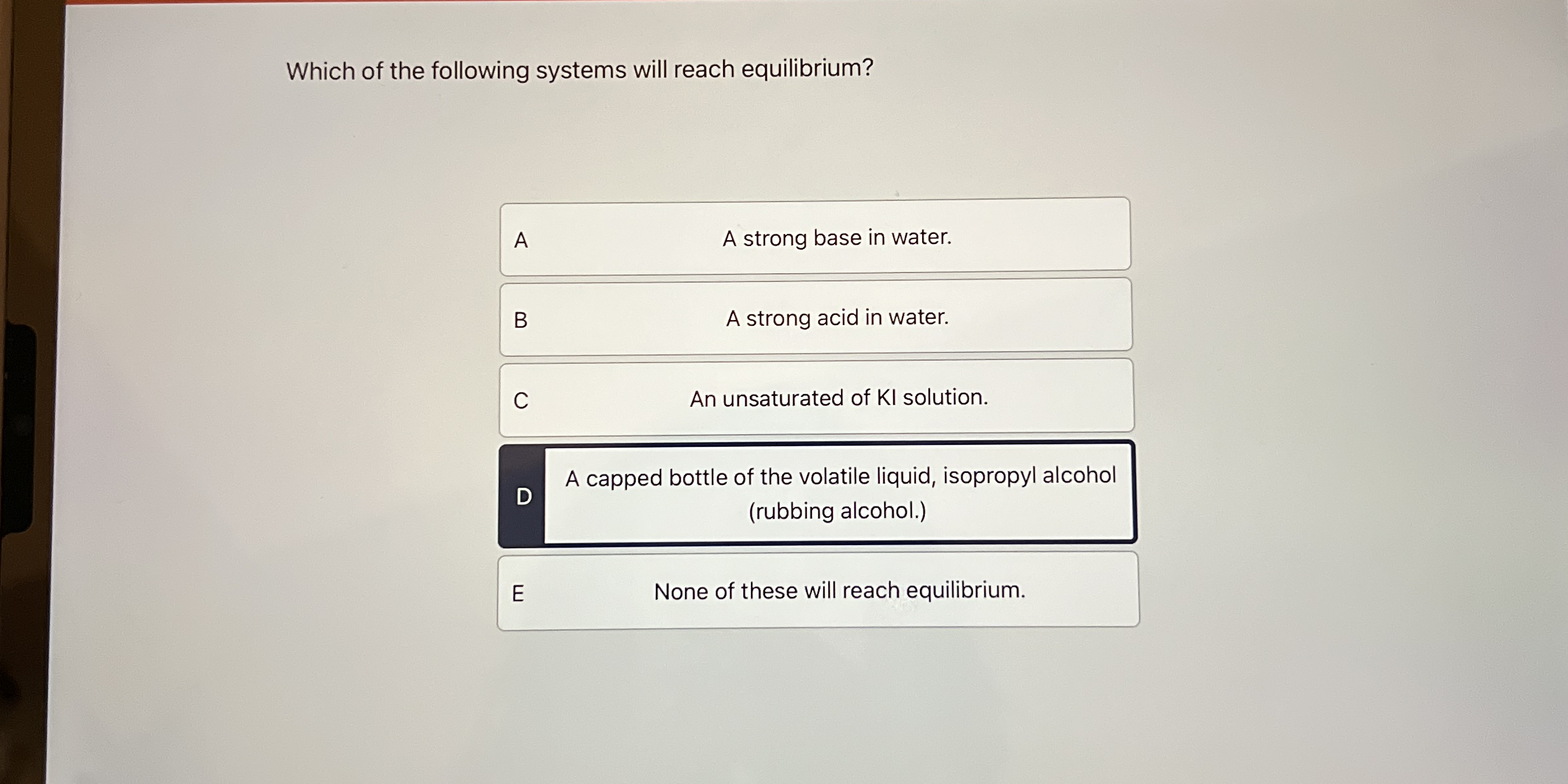 Which of the following systems will reach | Chegg.com