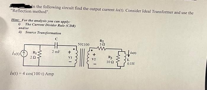 "Reflection Hint: For the analysis you can apply: i) | Chegg.com