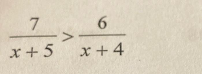 Solved 17 6. х+5 x + 4 | Chegg.com