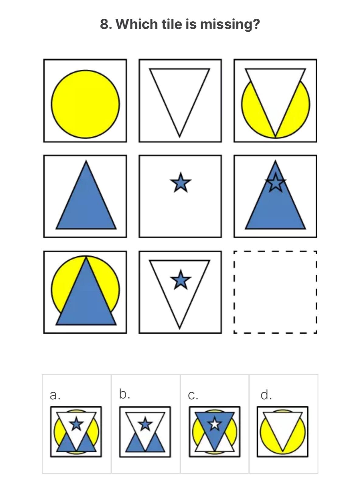 Solved Which tile is missing? | Chegg.com