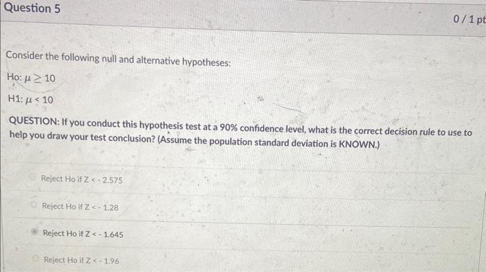 Solved Consider the following null and alternative | Chegg.com