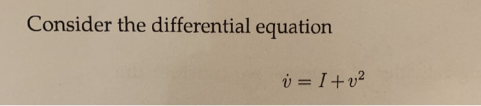 Solved Consider the differential equation ü = +02 | Chegg.com