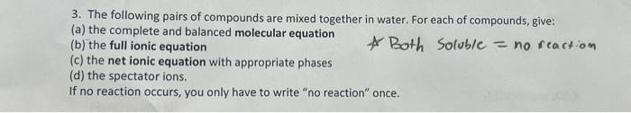 Solved Na2CO3 and CaCl2 NaOH and FeCl3 K2SO4 and Pb(NO3)23. | Chegg.com
