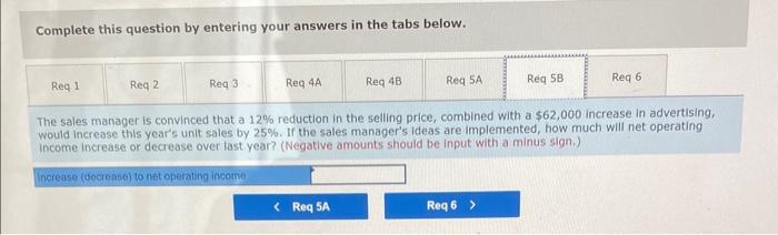 Solved Problem 5-23 (Algo) CVP Applications; Contribution | Chegg.com