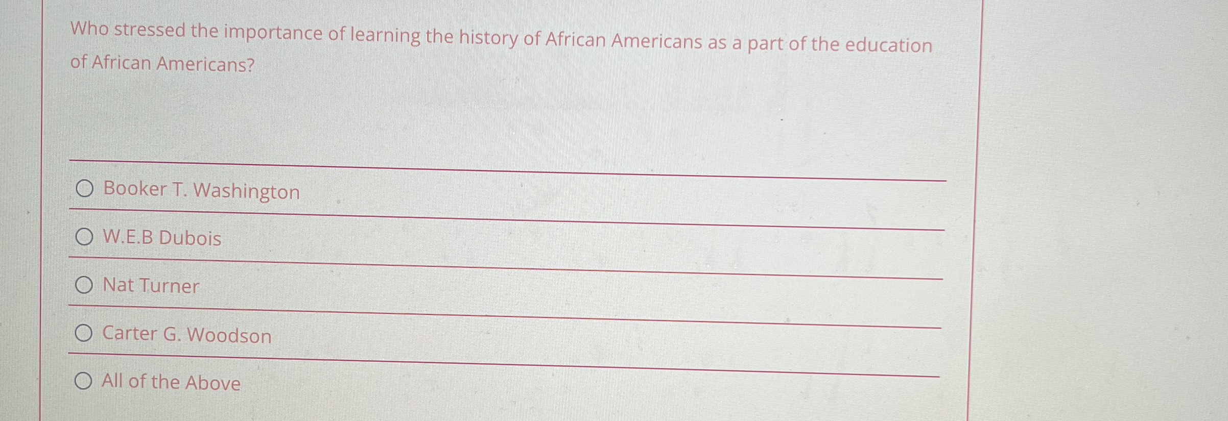 Solved Who stressed the importance of learning the history | Chegg.com
