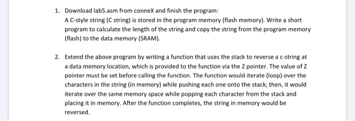 Solved AVR Assembly language ATmega2560please answer Q2 | Chegg.com
