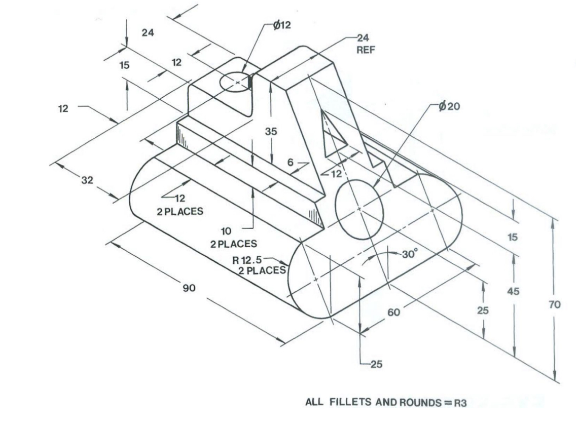 Solved Please help with construction of part in CATIA V5. | Chegg.com