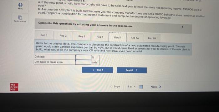 Solved Problem 6-20 (Static) CVP Applications: Break-Even | Chegg.com