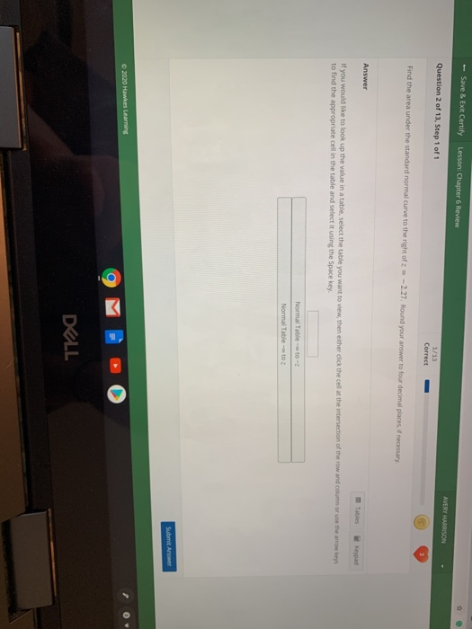 Solved - Save & Exit Certify lesson: Chapter 6 Review AVERY | Chegg.com