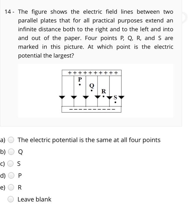 Solved 14 - The figure shows the electric field lines | Chegg.com
