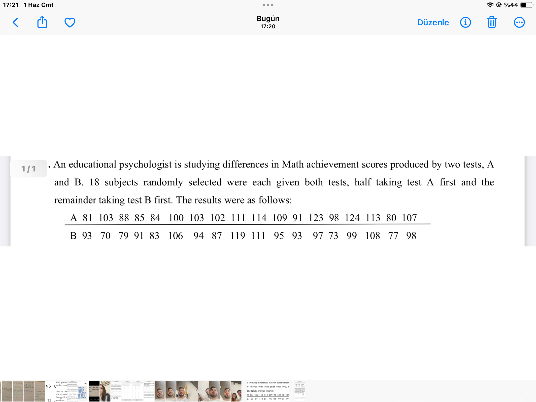 Solved 17:21 1Haz Cmt%44Bugün17:20Düzenle11. ﻿An educational | Chegg.com