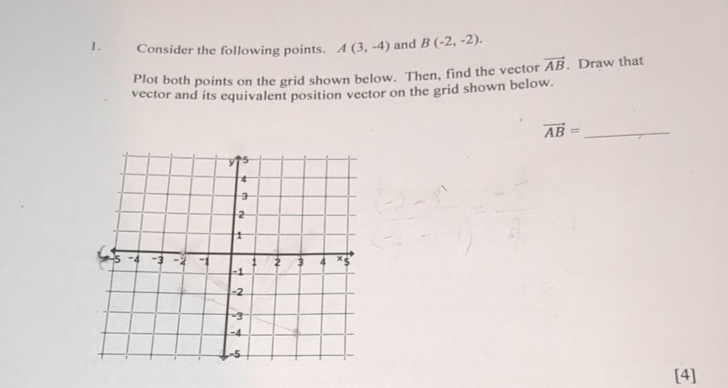 Solved Consider the following points. A(3,-4) ﻿and | Chegg.com