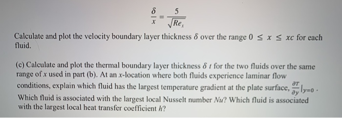 Solved 5. Consider parallel flow over a flat plate for air | Chegg.com
