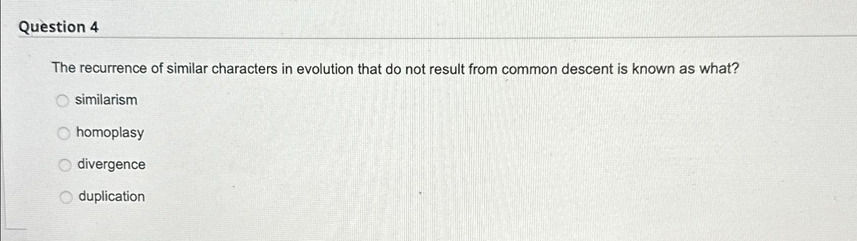 Solved Question 4The recurrence of similar characters in | Chegg.com