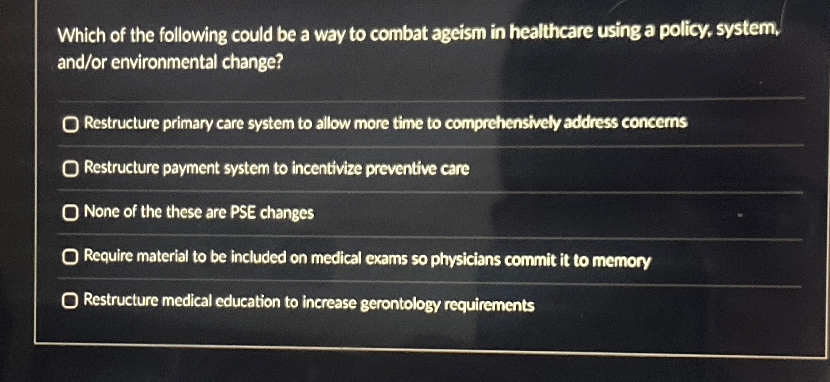 Solved Which of the following could be a way to combat | Chegg.com