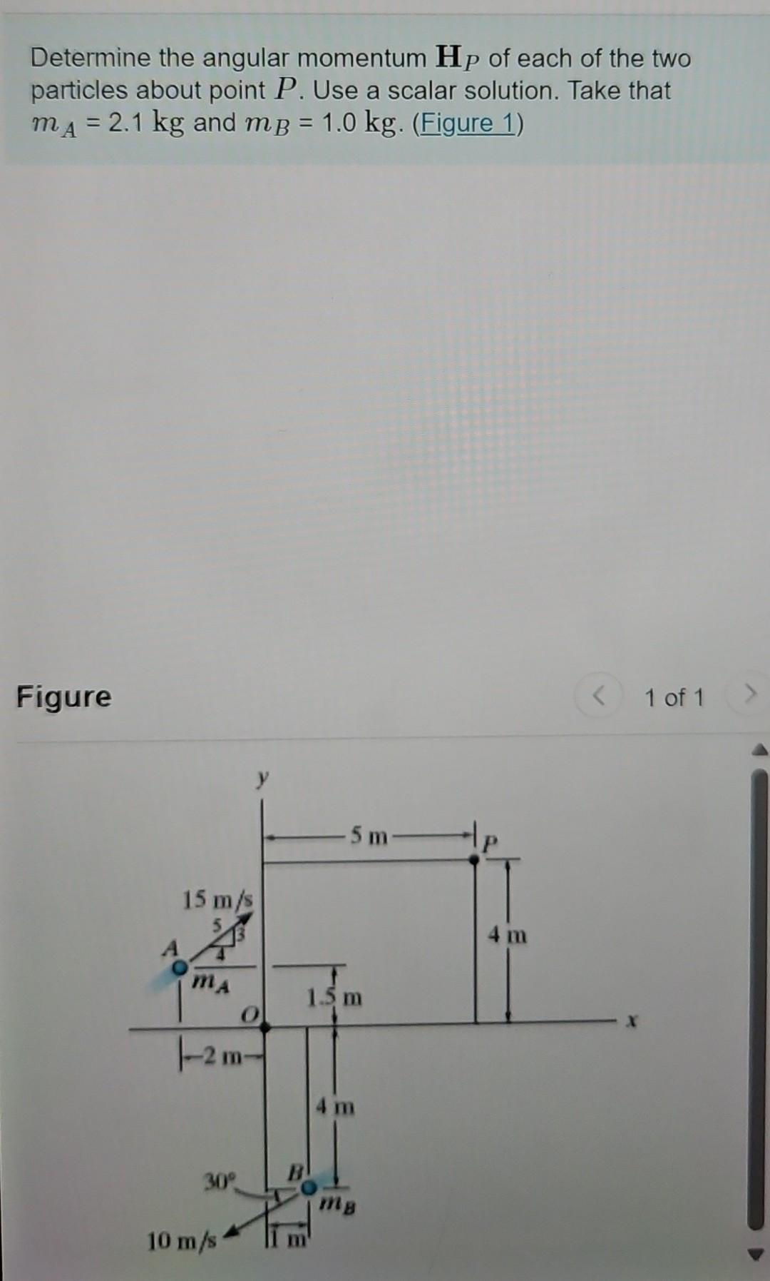 Solved Determine the angular momentum \\( \\mathbf{H}_{P} | Chegg.com