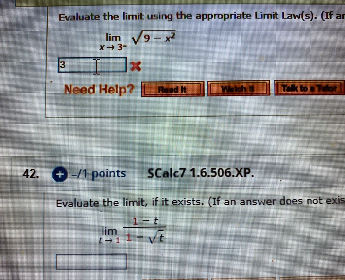 Solved Evaluate the limit using the appropriate Limit | Chegg.com
