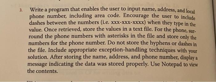 Solved Use the instructions for programming exercise #3 on | Chegg.com