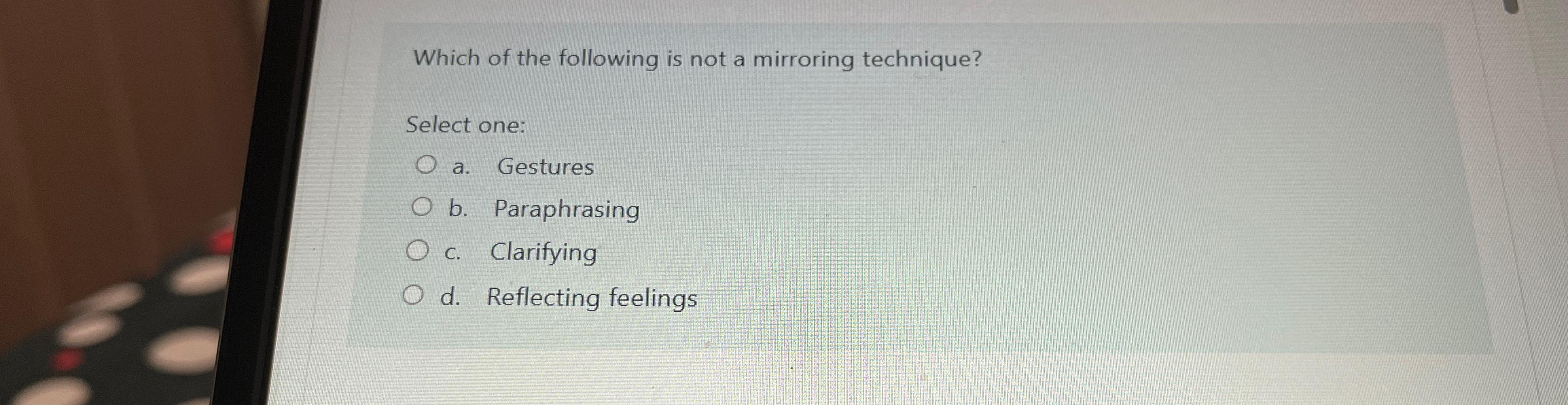 Solved Which of the following is not a mirroring | Chegg.com