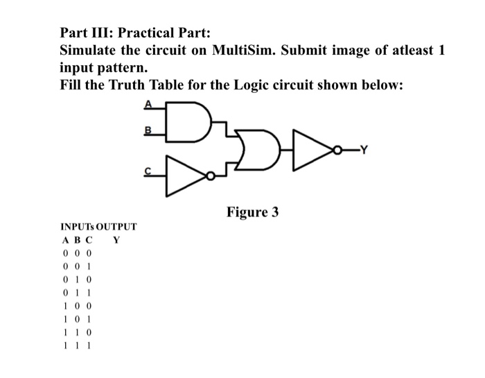 Solved Part III: Practical Part: Simulate the circuit on | Chegg.com