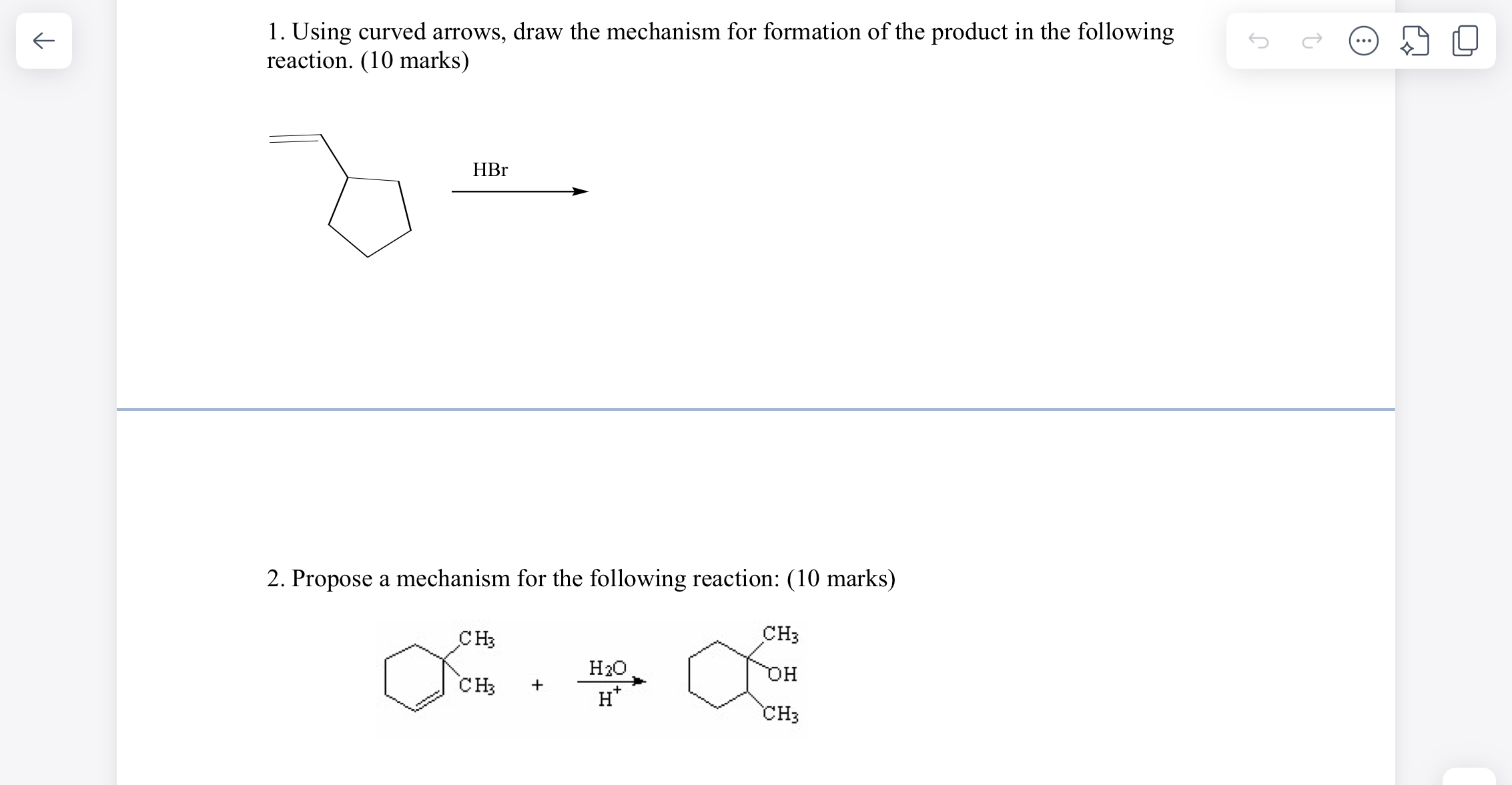 Solved Using curved arrows, draw the mechanism for formation | Chegg.com