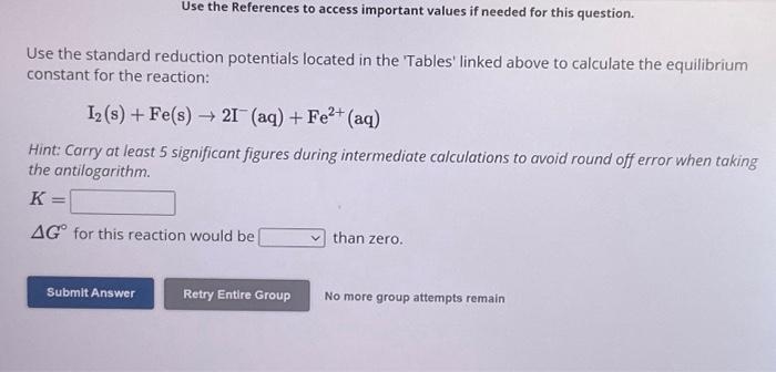 Solved Use the standard reduction potentials located in the | Chegg.com