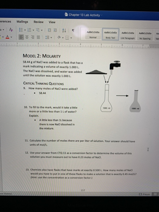 Solved Chapter 13 Lab Activity View erences Mailings Review | Chegg.com