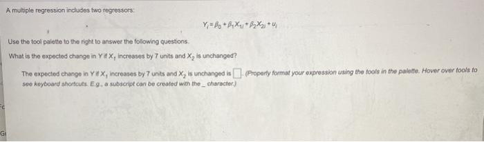 Solved A multiple regression indudes two regressors Y=+X, | Chegg.com