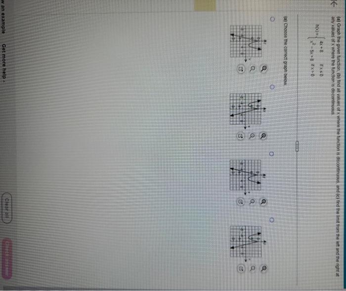 Solved ← (a) Graph the given function, (b) find all values | Chegg.com
