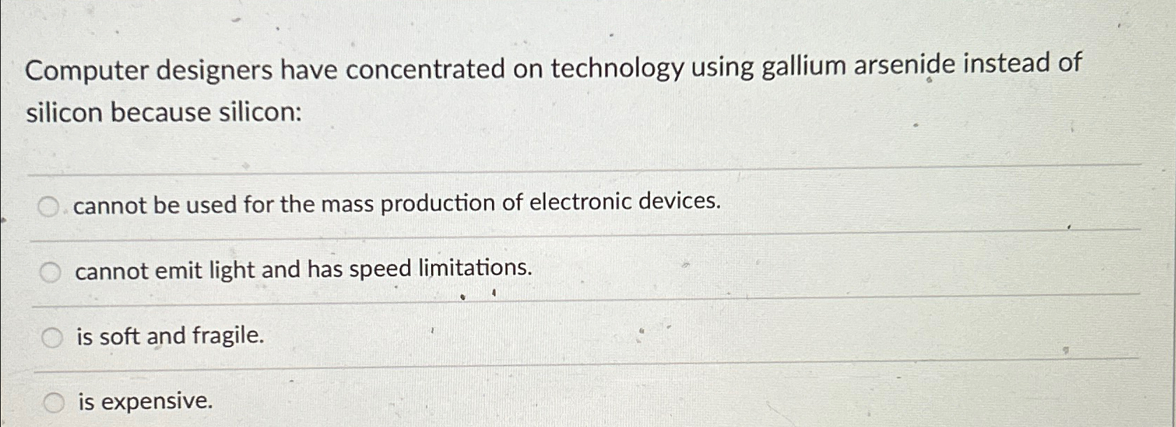 Solved Computer designers have concentrated on technology | Chegg.com