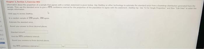 Solved Chapter 3, Section 3, Exercise 082 Information about | Chegg.com