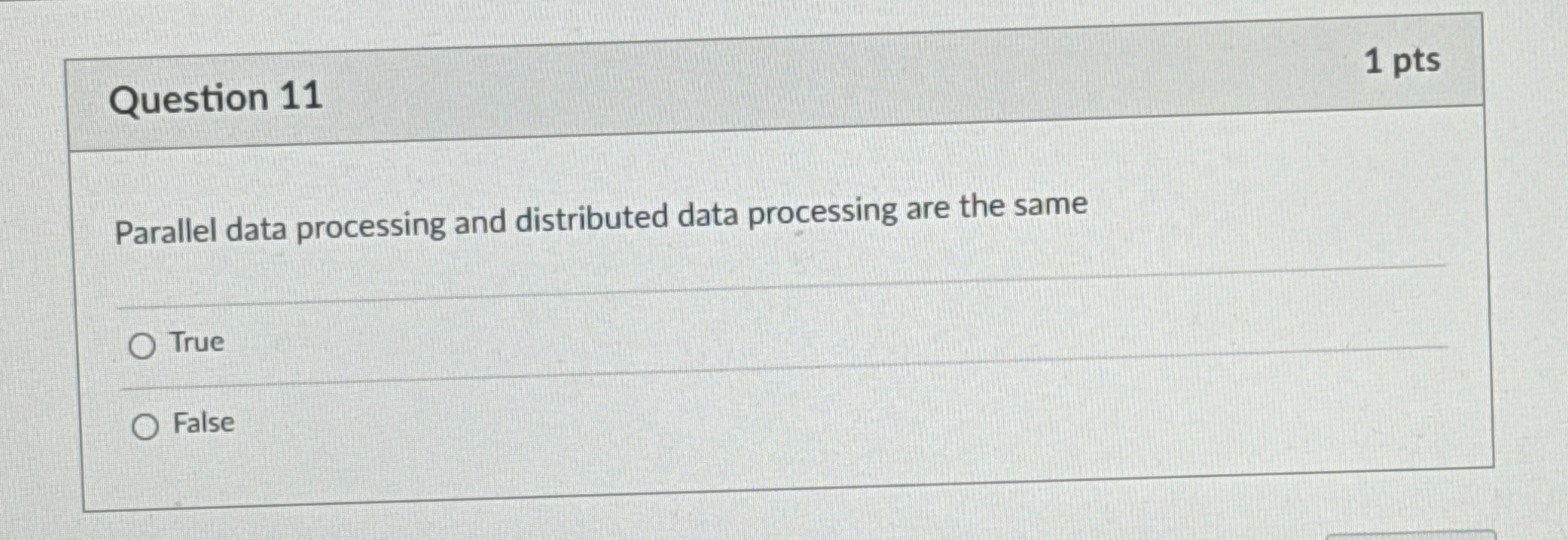 Solved Question 111 ﻿ptsparallel Data Processing And