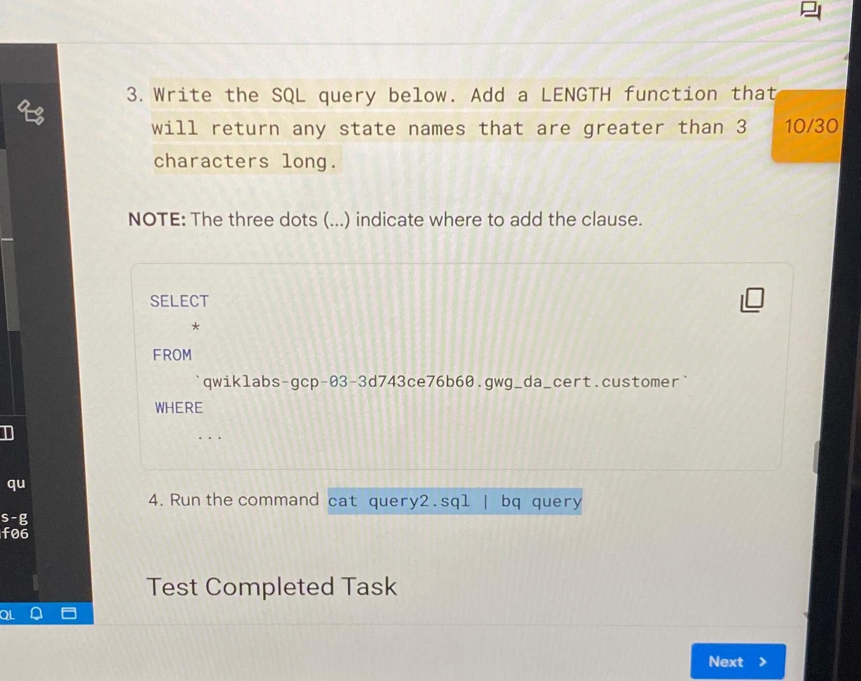 Solved Write the SQL query below. Add a LENGTH function that | Chegg.com