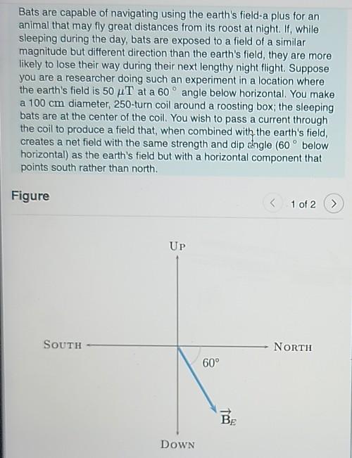 Solved Bats are capable of navigating using the earth's | Chegg.com
