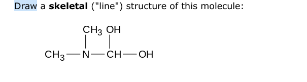 Solved Draw a skeletal ("line") ﻿structure of this | Chegg.com