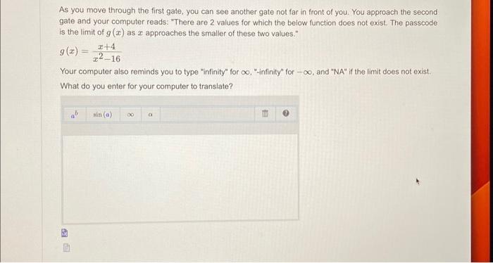 Solved As you move through the first gate, you can see | Chegg.com