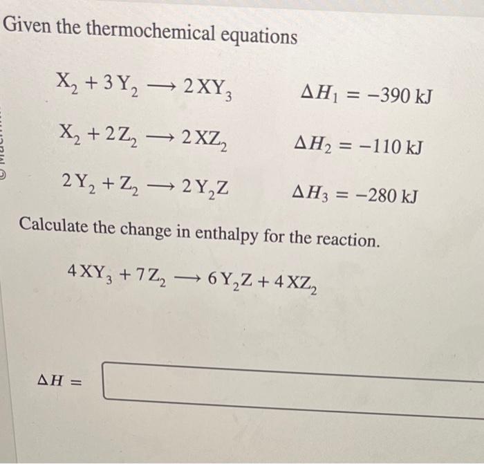 Solved Given the thermochemical equations | Chegg.com