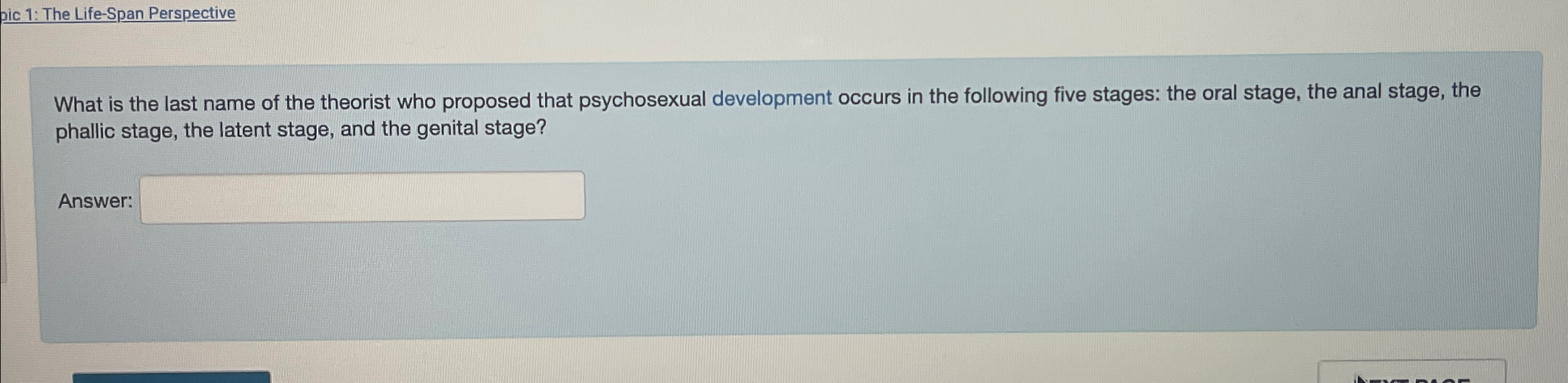 Solved What is the last name of the theorist who proposed | Chegg.com