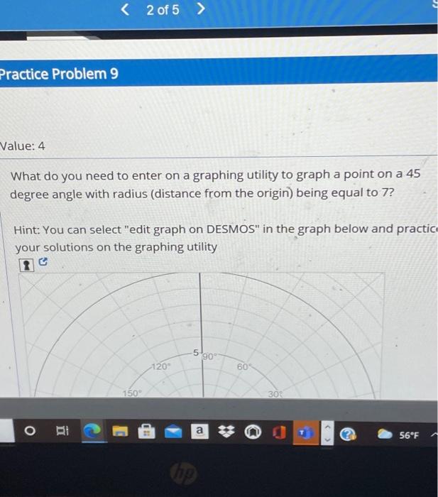 Solved Practice Problem 25 Value: 4 Find two values of | Chegg.com