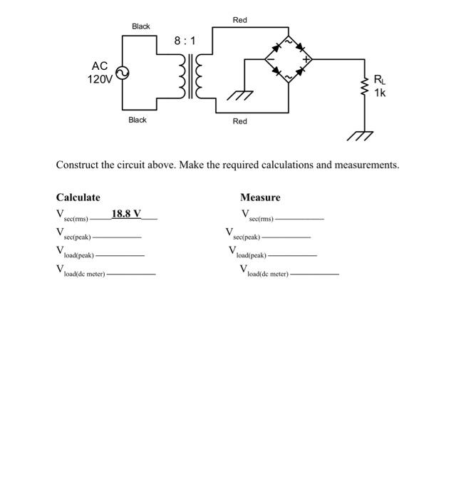 Construct the circuit above. Make the required | Chegg.com