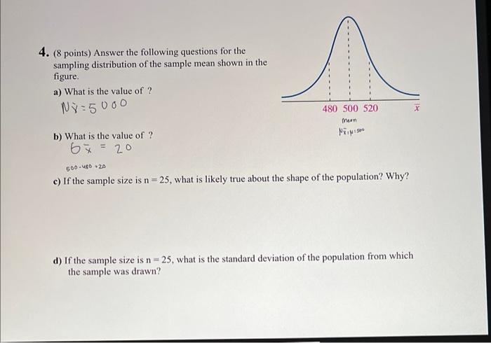 Solved 4. (8 points) Answer the following questions for the | Chegg.com